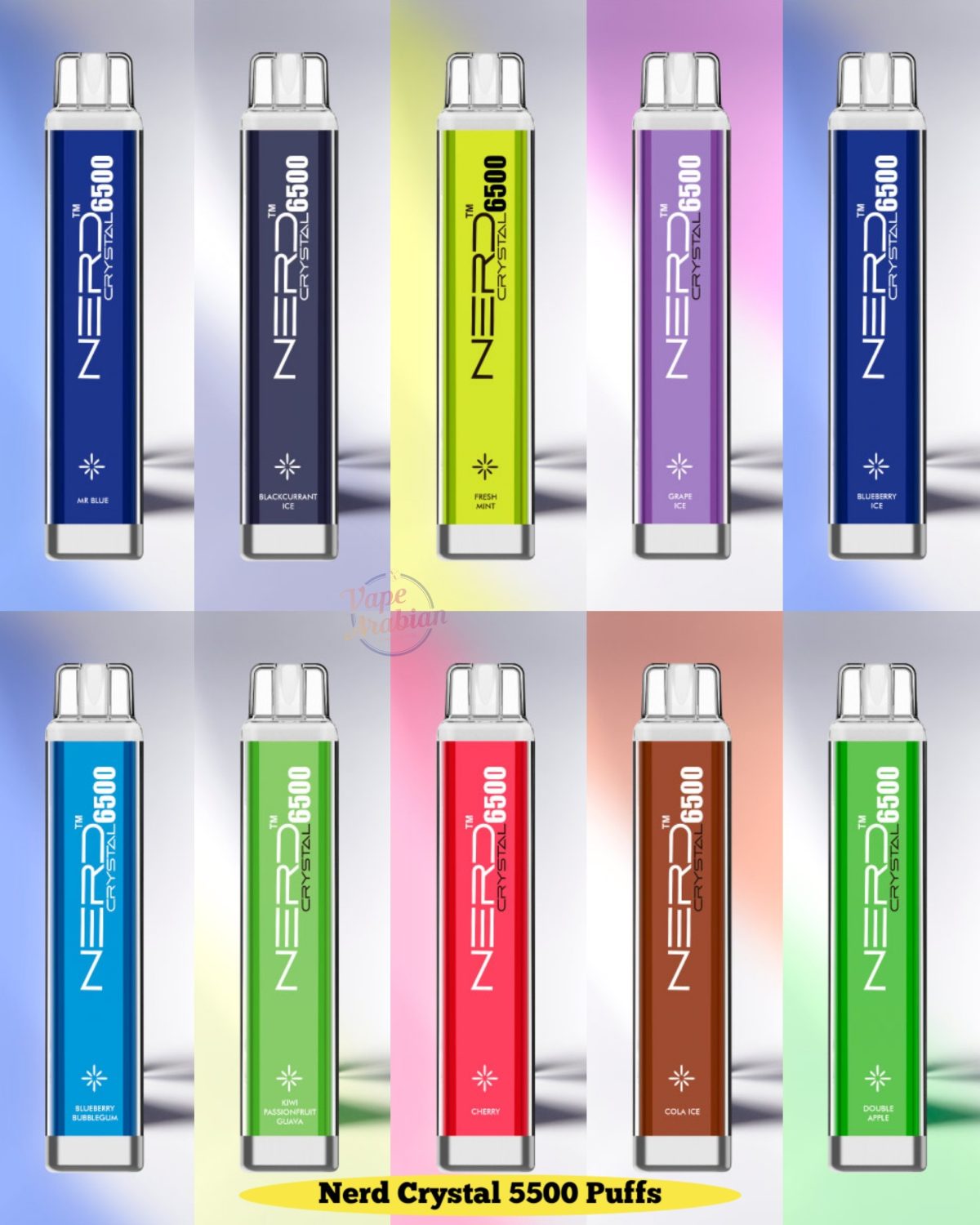 Best Vape Nerd Crystal 5500 Puffs Disposable Vape In UAE